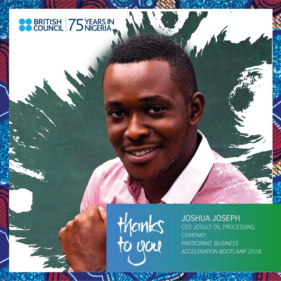 Thanks to you Joshua Joseph | British Council